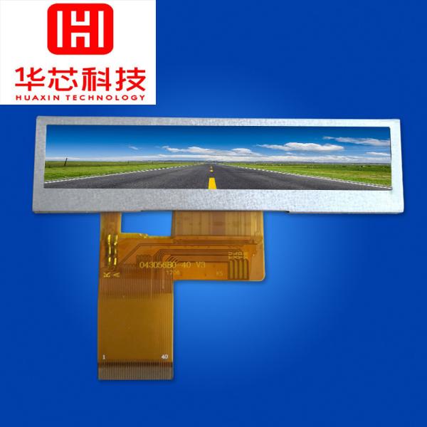Tipo a 3,8 pollici TFT LCD, 480X72 risoluzione, interfaccia di RGB di 40 perni, 300cd/m2 di Antivari,