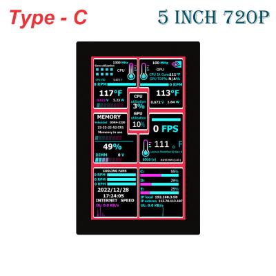 China 5 Inch TFT LCD Display Module With PCBA , TYPE-C Interface,  720X1280 Resolution for sale