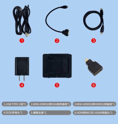China 10Módulo de exibição LCD Tft de 1 polegada, resolução 1280x800, interface HDMI com painel táctil à venda