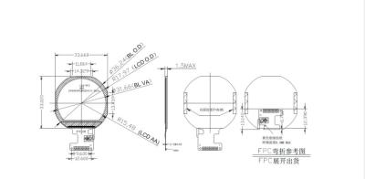 Китай 1.22 дюймовый круглый TFT дисплей LCD 240X204 SPI интерфейс 280CD/M2 CTP продается