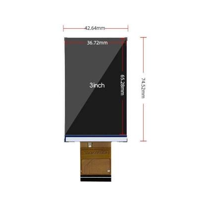 China 3 inch Tft Lcd Display 360X640 Resolutie 40pins RGB Interface 350c/D Vrije kijkhoek Te koop