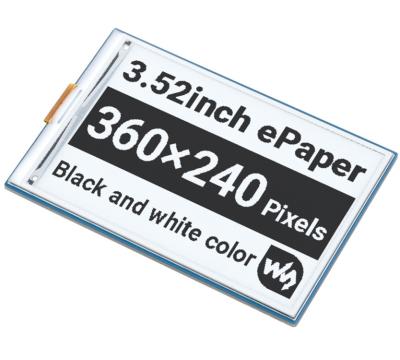 중국 3.52 인치 전자 종이 디스플레이 빨간색 / 검은색 / 흰색 360X240 햇빛 읽기 SPI 인터페이스 판매용