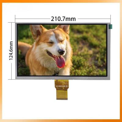 China High Definition 9.0 Inch TFT IPS Full Viewing Angle RGB Communication Liquid Crystal Display With 1024*600 Pixels 50 PIN 18V for sale