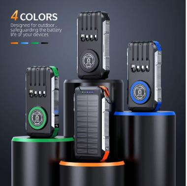 중국 태양광 보조 배터리 22.5W 고속 충전 30000 실제 용량 LED 조명 태양광 입력 전류 판매용