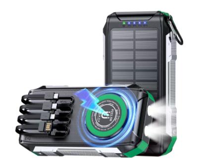 중국 태양광 보조 배터리 22.5W 고속 충전 30000 실제 용량 LED 조명 태양광 입력 전류 판매용