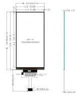 China 5.49 Inch IPS TFT LCD Module with 720x1440 Resolution and MIPI Interface for sale