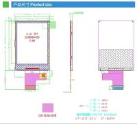 China 2.4 inch Sunlight Readable TFT Module with 240X320 Resolution and MCU 8bit Interface for sale