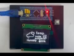 1.54 Inch PMOLED Display Module 128x64 Resolutie 24 PINS Tft 3/4 SPI I2C Interface
