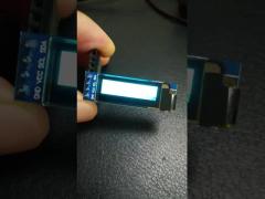 0.91 inch PMOLED Display Module met PCBA 128X32 Resolutie 120c/d IIC interface