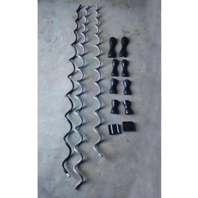 中国 Silver white Preformed Armour Rods Dead End Grip Tension Clamp Performed dead end grips with Neoprene Coated 販売のため