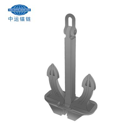 Cina Il nero ha dipinto il tipo marino ancora di A del CERT Stockless di Hall Anchor With SIGC in vendita