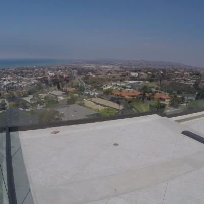 China U channel aluminum glass railing guardrail install for deck railing for sale