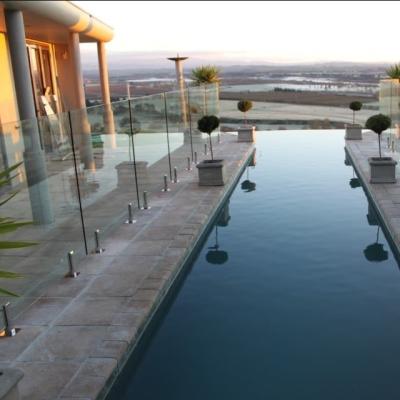 China china stainless steel glass swimming pool fence spigot railing Australia for sale