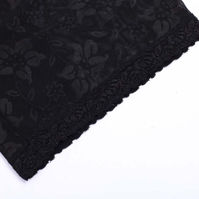 black Waist Shapers Hook And Eye Button detial 2