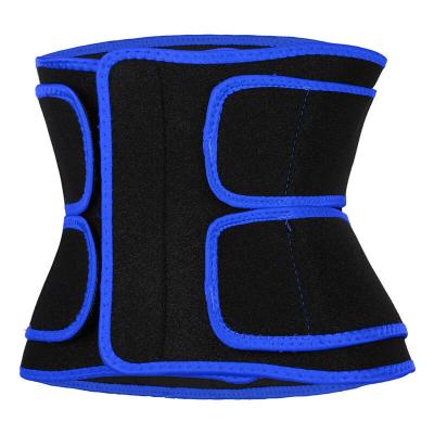 Cina Banda sudata vita blu di allenamento della cinghia del regolatore della vita della banda del neoprene 2 in vendita