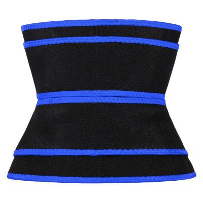 Cina Banda sudata vita blu di allenamento della cinghia del regolatore della vita della banda del neoprene 2 in vendita