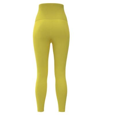 Cina XL giallo 95cm alto Waisted che esegue gli alti pantaloni di yoga di aumento delle ghette in vendita