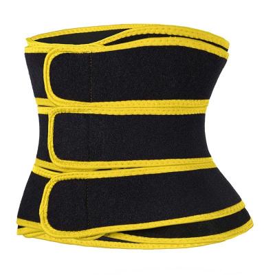 China Espartilho de Black And Yellow do instrutor da cintura das correias do neopreno 3 para aplainar da barriga à venda