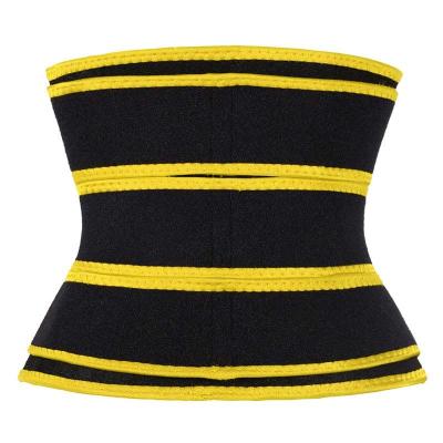 China Espartilho de Black And Yellow do instrutor da cintura das correias do neopreno 3 para aplainar da barriga à venda