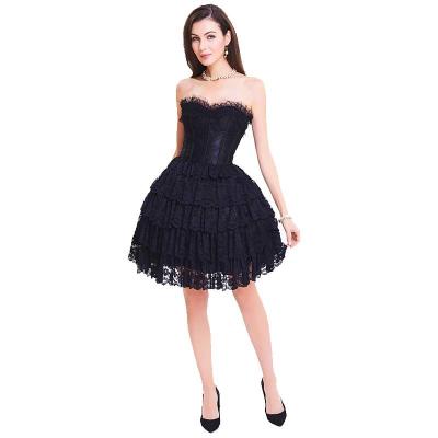 Cina Vestito disossato floreale d'allacciatura dal Bustier della limatrice del corpo di Overbust del raso superiore del corsetto delle donne in vendita