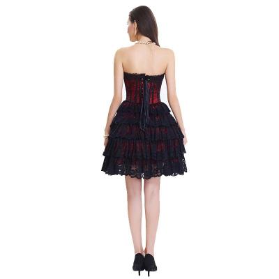 Cina Vestito superiore d'allacciatura stretto dal Bustier del nero del corsetto disossato acciaio dell'OEM 9 in vendita