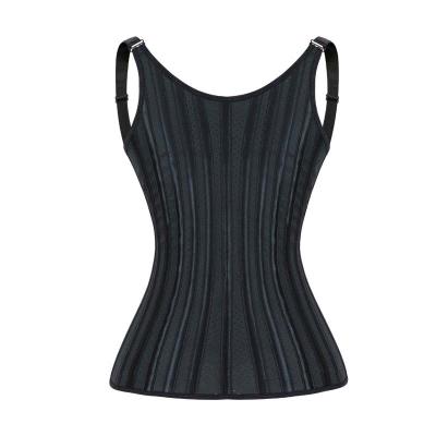 China In te ademen Holle Regelbare Riem 25 Staalbeenderen MH1879 van Vest Black With van de Tailletrainer Te koop