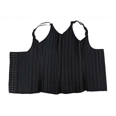 China In te ademen Holle Regelbare Riem 25 Staalbeenderen MH1879 van Vest Black With van de Tailletrainer Te koop