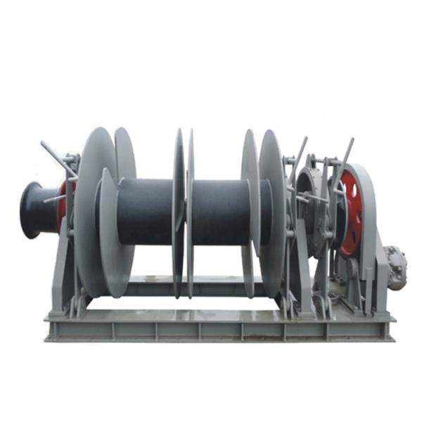 Quality 30 TON Remote Control Electric Gasoline Engine Hoist Cable Puller Pulling Logging Double Drum Yacht Anchor Winch Parts for sale