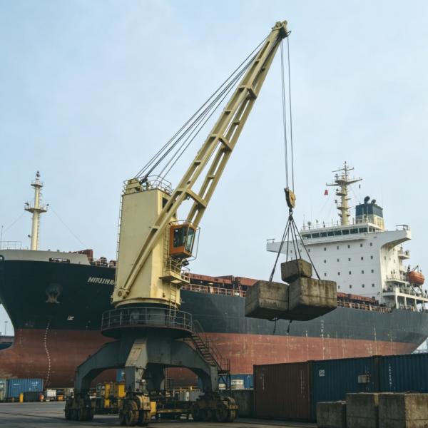 Quality Wire Rope Luffing Crane, Fixed Marine/Port Crane with Full Load Luffing for sale