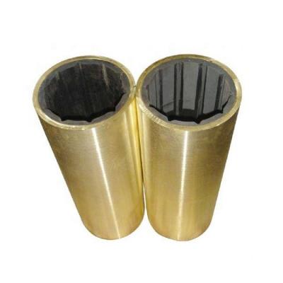 China Marine Water Lubricated Rubber Brass Bronze Propeller Shaft Bushing Flanged Sleeve Bearing for sale