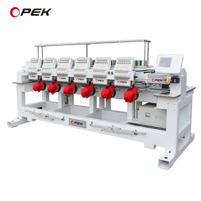 China OPEK 6 Heads Embroidery Machine Computerized High Speed  Embroidery Making Sale Price for sale