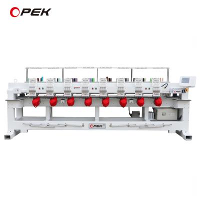 China 8 Heads Embroidery Machine Industrial Automatic T Shirt Garment Flat Computerized Embroidery Making Machine for sale