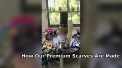The production process of making a scarf