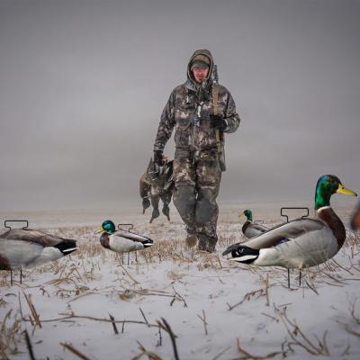 China Custom PP Mallard Silhouette Decoys voor de jacht Waterdicht Anti Reflective Multiple Style Te koop