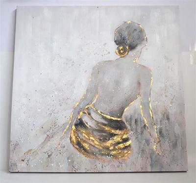 China Hand Painted Canvas Oil Painting for Landscape Decoration without Frame Featuring Modern Large Flower for sale