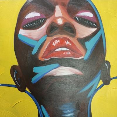 China Hand Painted Figure Portrait Dancer Oil Painting for Customized Popular Home Decor Design Wall Hanging Decoration Artwork for sale