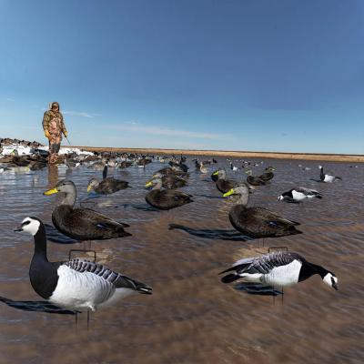 China Herbruikbare kunststof Lichamelijk silhouet Ganslok voor zwarte gans jagen Te koop