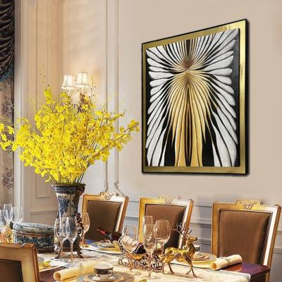 China 6 Color Print Method Hand Painted Abstract Painting on Canvas for Living Room Decor Modern Abstract Texture Wall Painting for sale