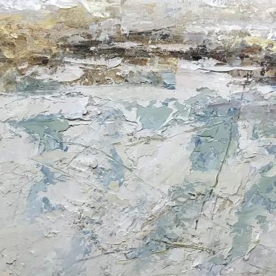 China Contemporary Large Hand Painted Abstract Oil Painting on Canvas for Living Room Print Method 6 color Subjects LANDSCAPE for sale