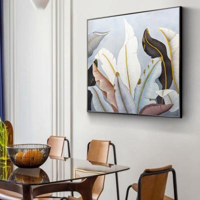 Cina Dipinto a mano a tela con texture dipinto ad olio di fiori astratti in stile moderno per la decorazione del soggiorno in vendita