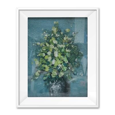 중국 순수 손으로 칠한 현대 추상적 질감 벽화 오일 페인팅 호텔 홈 입구 장식 꽃 예술 판매용