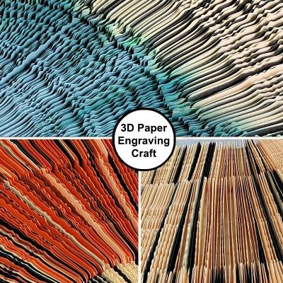 China 6 Color Handmade Abstract Art Paintings Wall Arts 3D Home Crafts Customized Size for sale