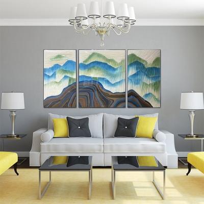 Cina 6 Stampa a colori Natura morta astratta Arte murale 3D Pittura murale a cornice fatta a mano Arredamento domestico in vendita