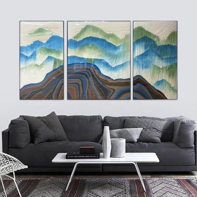 Cina 6 Stampa a colori Natura morta astratta Arte murale 3D Pittura murale a cornice fatta a mano Arredamento domestico in vendita