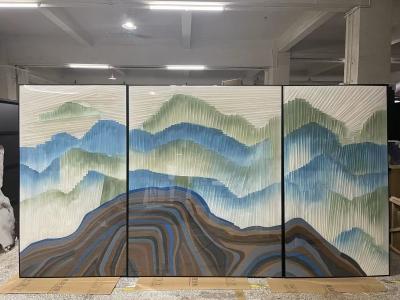 Cina 6 Stampa a colori Natura morta astratta Arte murale 3D Pittura murale a cornice fatta a mano Arredamento domestico in vendita