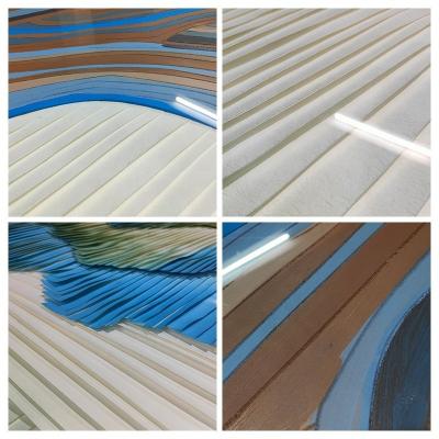 Cina 6 Stampa a colori Natura morta astratta Arte murale 3D Pittura murale a cornice fatta a mano Arredamento domestico in vendita