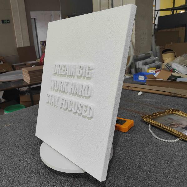 Quality Handpainted 3D White Painting Relief Geometryczny Cubes Artwork Oil Painting for sale