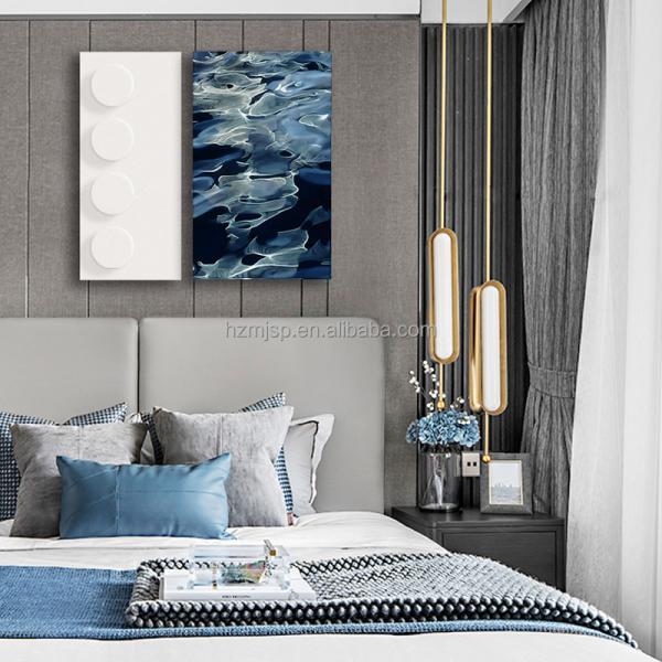 Quality 3D Wood Mixed Media Artwork Modern Wall Art Painting 6 Color Customized for sale