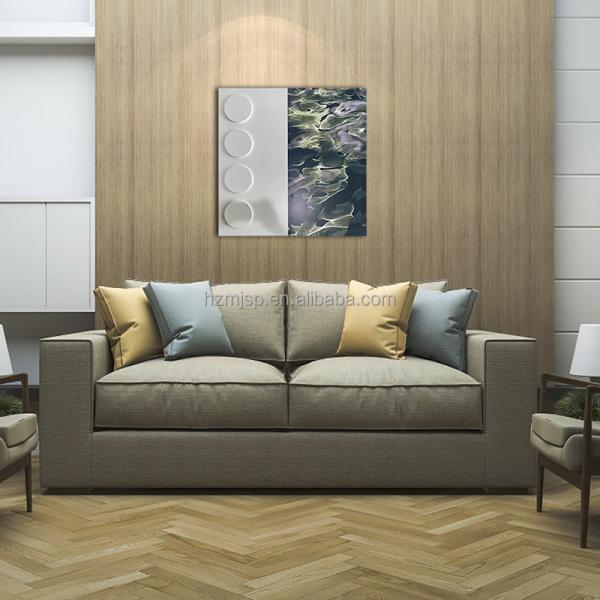 Quality 3D Wood Mixed Media Artwork Modern Wall Art Painting 6 Color Customized for sale