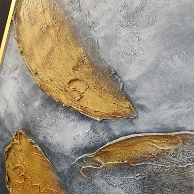 Cina Metodo di stampa a 6 colori su misura Fogli d'oro Paesaggio Arte murale Pittura 3D Tessitura Arte per la decorazione domestica personalizzata in vendita